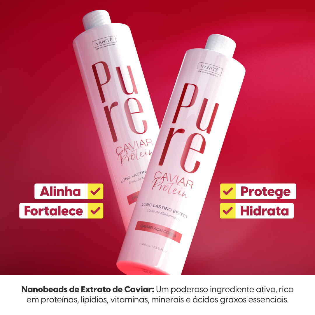 Kit Pure caviar + Shampoo Anti resíduos Brigitte 1000ml ...